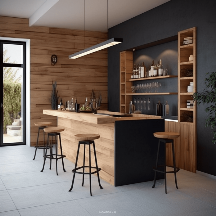 16 ไอเดียเคาน์เตอร์บาร์เครื่องดื่มในบ้าน